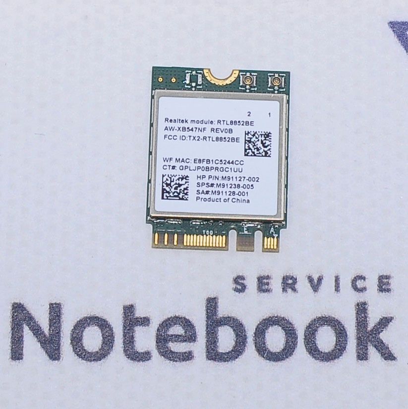 Realtek RTL8852BE AW-XB547NF M91127-002 M91238-005 M91128-001 Wi-Fi ...